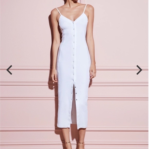 Fleur du Mal | Dresses | Nwt Fleur Du Mal Front Snap Midi Dress In ...